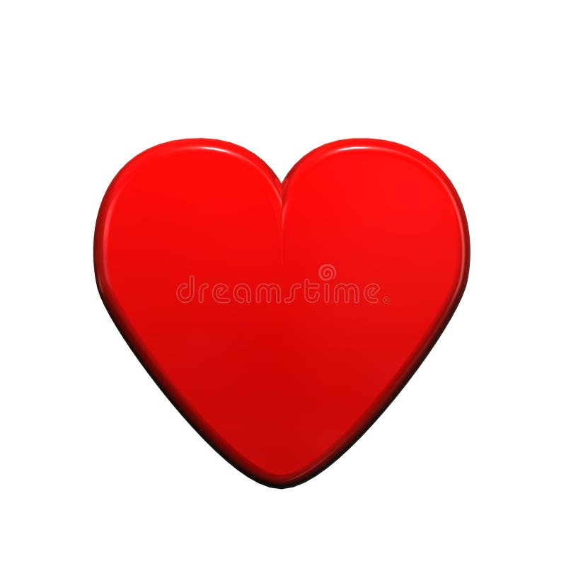 Coeur rouge de Clipart illustration de vecteur. Illustration du ...