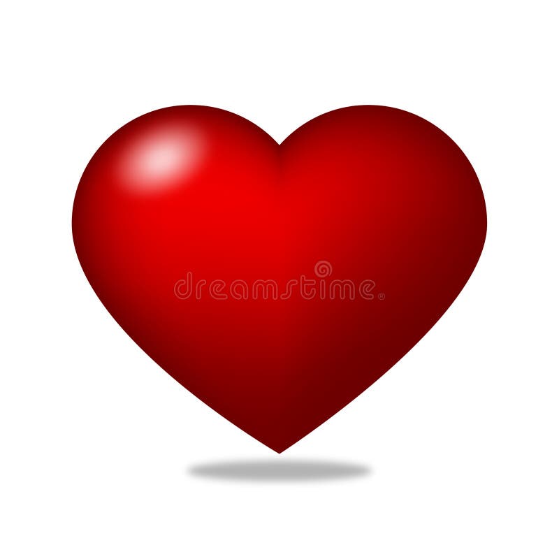 Coeur rouge de Clipart illustration de vecteur. Illustration du ...