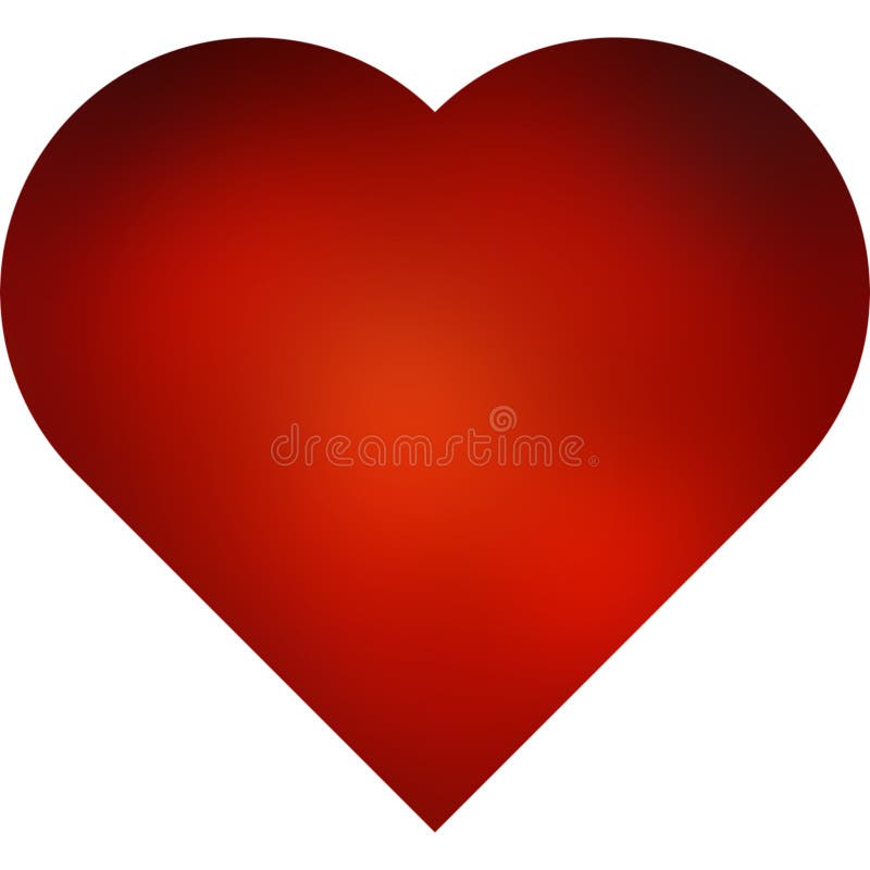 Coeur rouge illustration stock. Illustration du artistique - 7754979