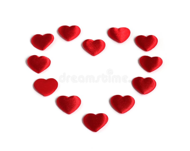 Coeur Rouge Fait De Plus Petits Coeurs Rouges Image stock - Image du ...