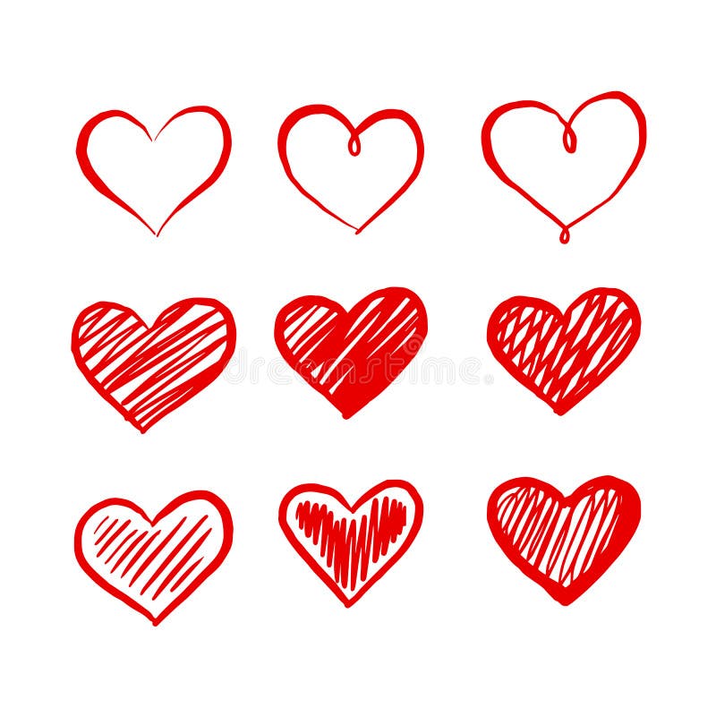 Coeur Rouge Graphique, Vecteur Illustration de Vecteur - Illustration ...