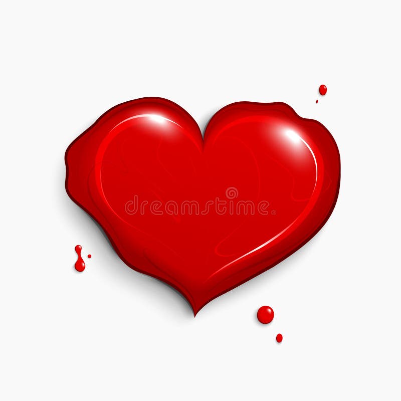 Coeur Rouge. Illustration De Vecteur Illustration de Vecteur ...