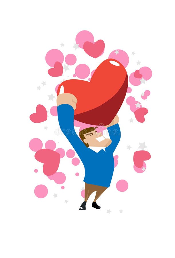 Coeur très grand illustration stock. Illustration du courtisez - 16076251