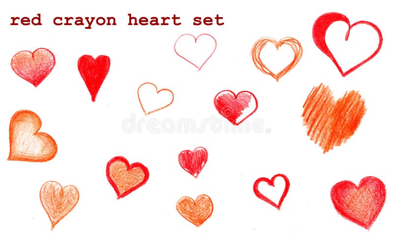 Coeurs stylisés de croquis illustration stock. Illustration du foncé ...