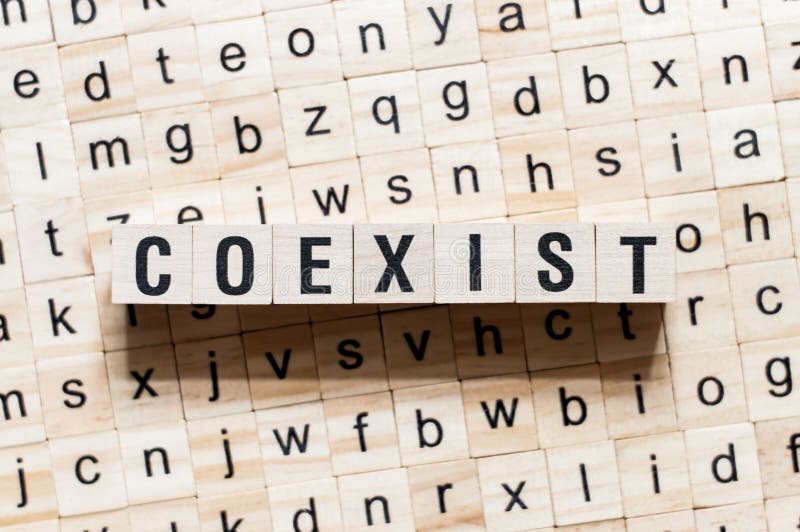 Coexist Word Concept on Cubes Stock Photo - Image of improvement, event ...
