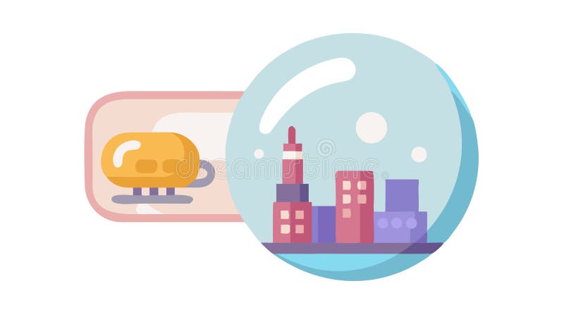 Coexisting Ecosystem Dome: Humans Animals, Vector Design Generative AI ...