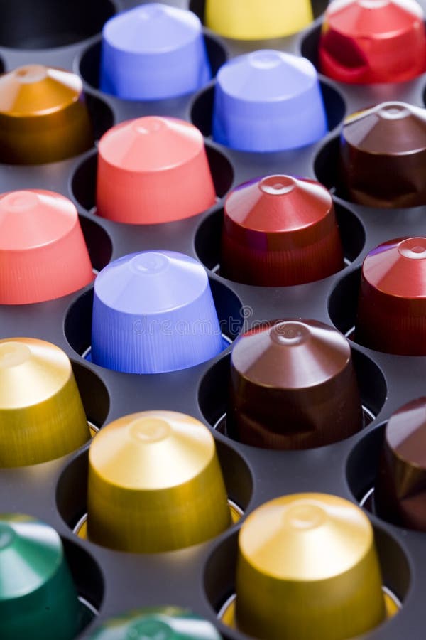 Cofee capsules stock image. Image of decaffeinated, caffeine - 14841727