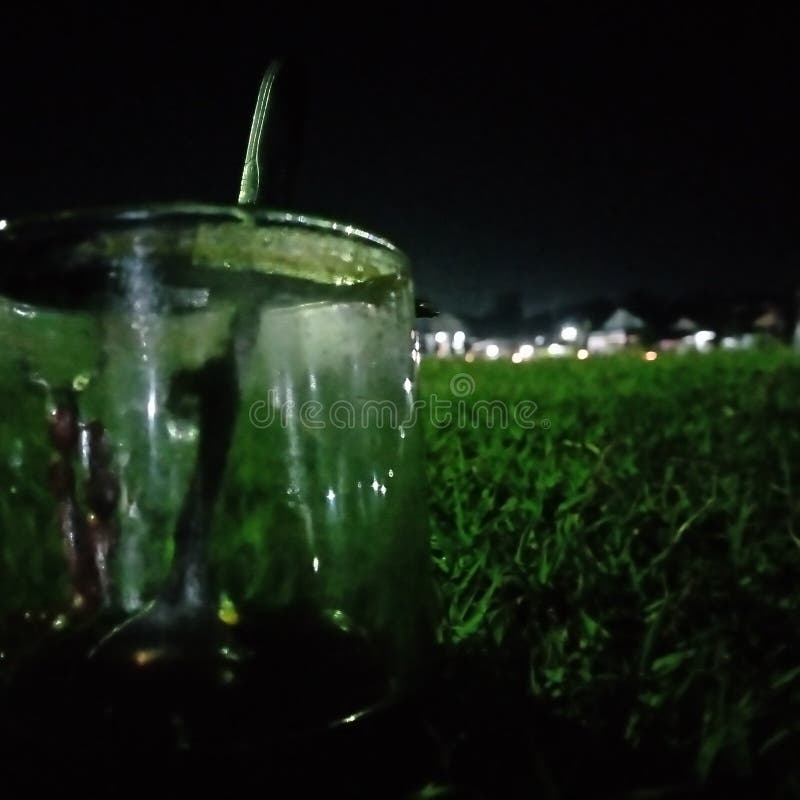 Cofee green night stock image. Image of drink, lighting - 232210033