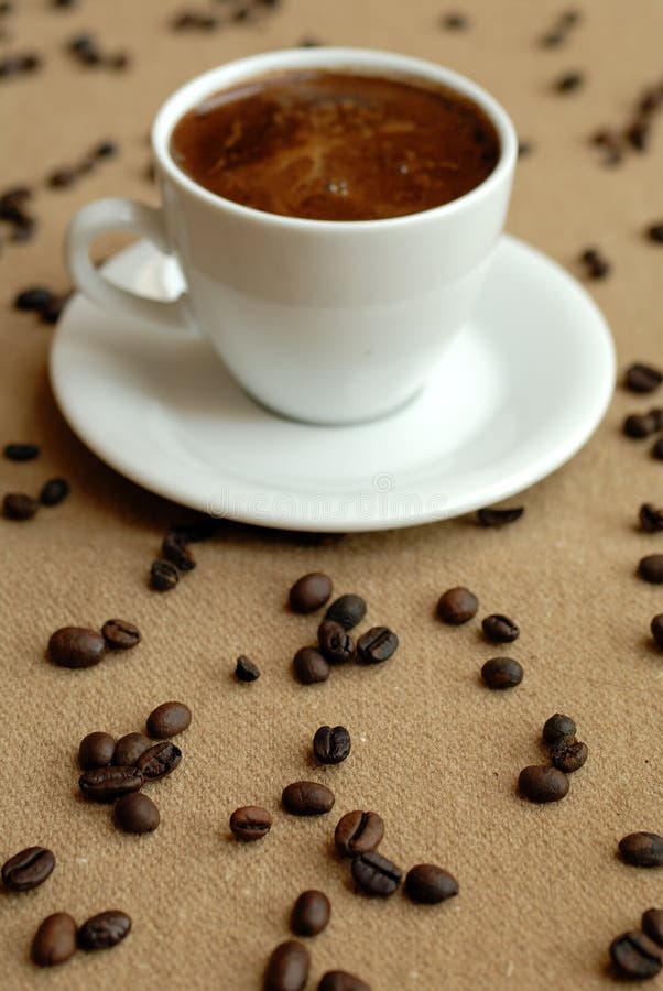 Cup of coffe stock image. Image of good, meeting, plate - 1881077