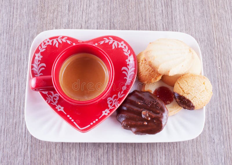 Coffe and biscuits stock photo. Image of cookie, delicious - 43354898