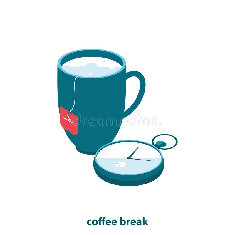 Coffe Break, Break from Work Stock Illustration - Illustration of ...