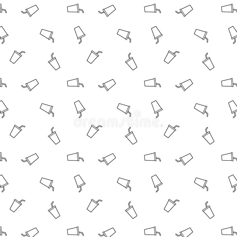 Coffe Cup Pattern Seamless. Tea Cup Texture, Wallpaper Stock Vector ...