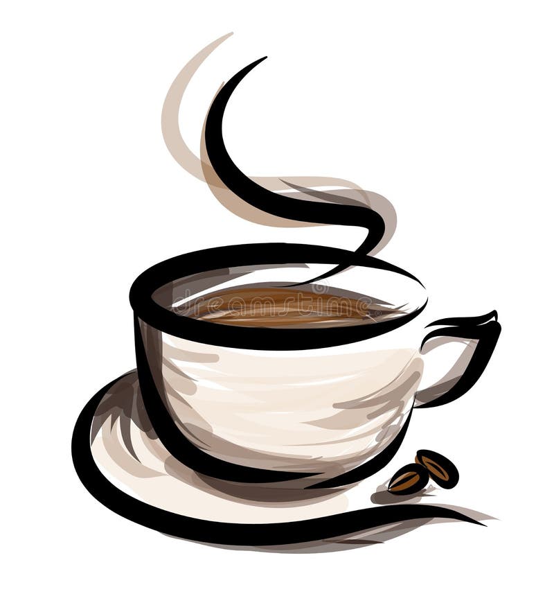 Coffe illustration stock vector. Illustration of artistic - 61914260