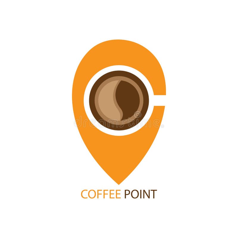 Coffe point logo vector stock vector. Illustration of modern - 185269827