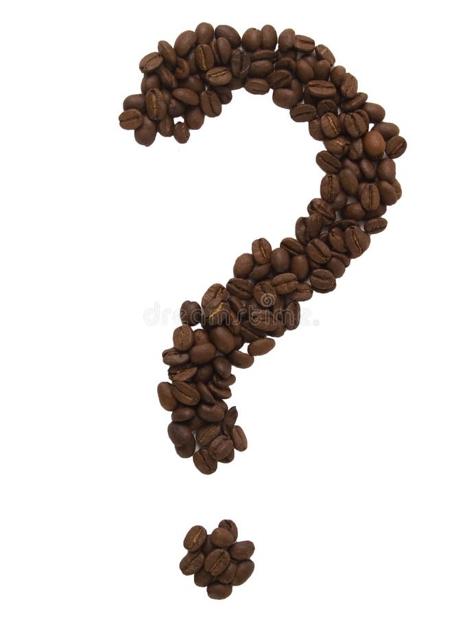 Coffe question-mark stock image. Image of dark, health - 12543227