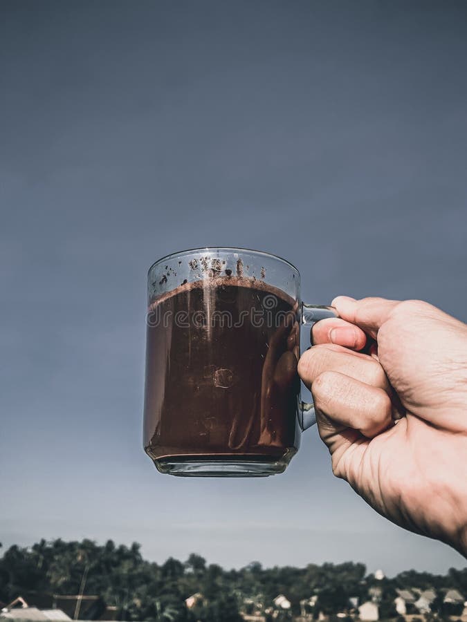 Coffe tastes very good stock image. Image of good, succes - 165861493