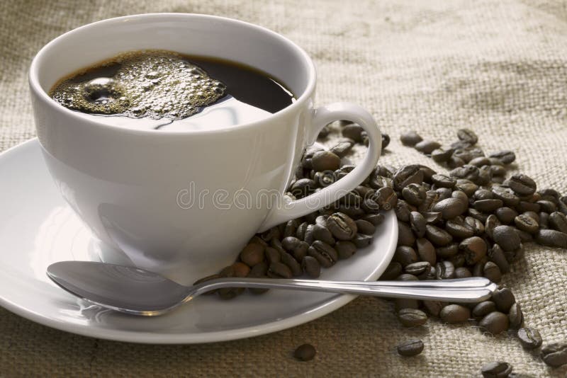 Cup of coffee stock photo. Image of macro, columbian - 19969324