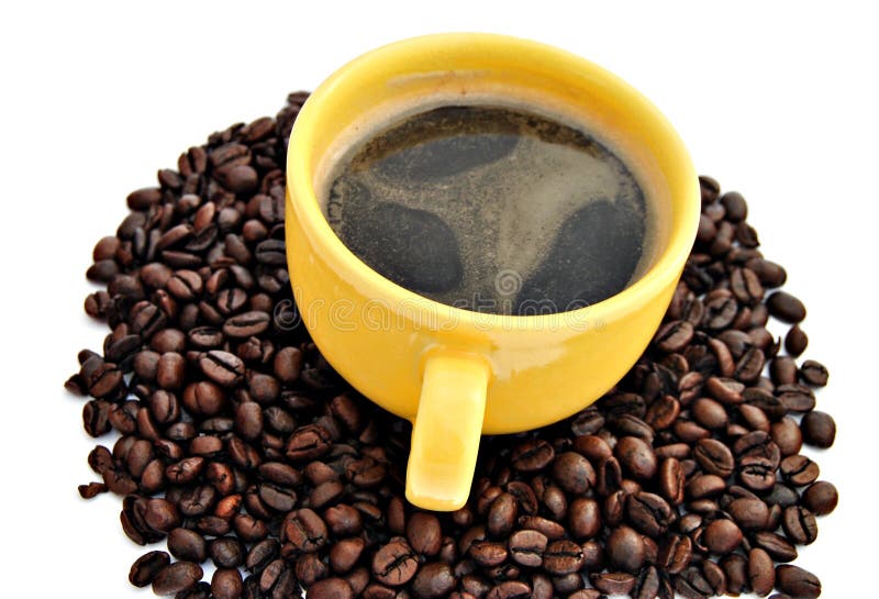Coffee stock image. Image of yellow, grain, heat, diet - 17354997
