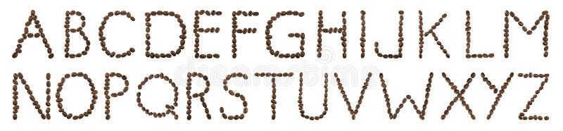 Coffee abc stock photo. Image of letter, writing, alphabet - 8433316