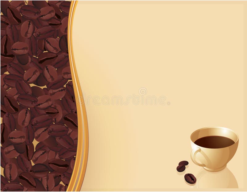 Coffee abstract stock vector. Illustration of coffee, black - 9608187