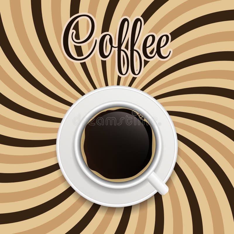 Coffee Abstract Hypnotic Background. Vector Stock Vector - Illustration ...