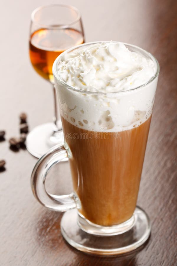 Coffee with amaretto stock photo. Image of alcohol, cream - 14464068