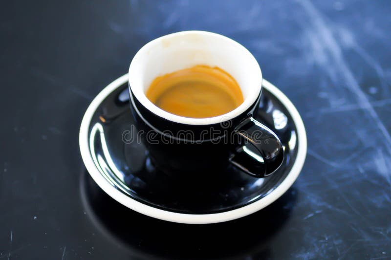 Coffee, Americano or Hot Americano Coffee Stock Image - Image of orange ...