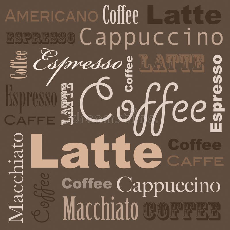 Coffee Word Art Stock Illustrations – 3,720 Coffee Word Art Stock ...