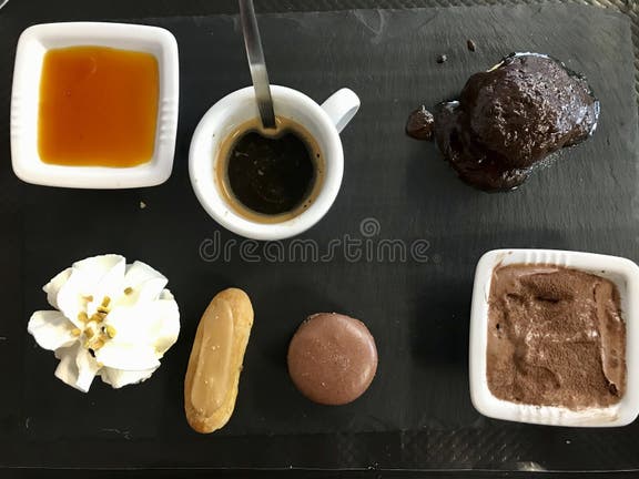 Coffee and Assorted Dessert Plate Stock Photo - Image of homemade, food ...