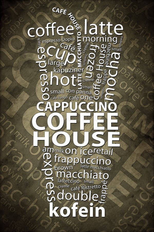 Coffee Words Background Stock Illustrations – 2,844 Coffee Words ...