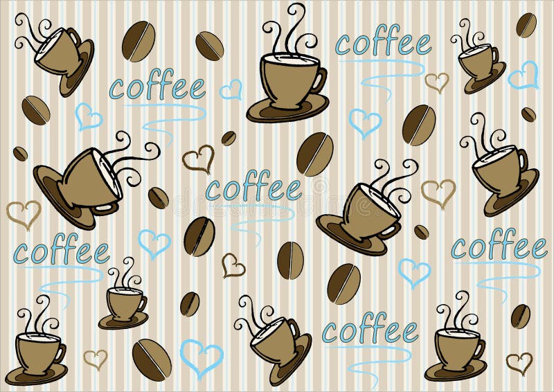 Coffee Cartoon Illustration Stock Vector - Illustration of caffeine ...