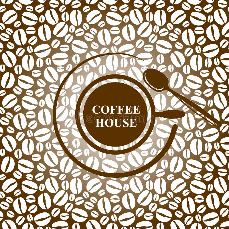 Coffee background with cap stock vector. Illustration of texture - 65862270