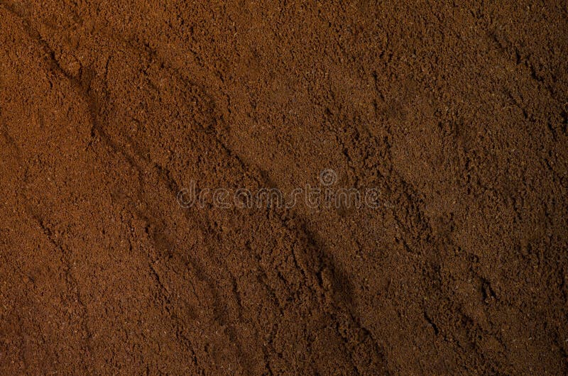 Ground Coffee Texture Background Stock Image - Image of ingredient ...
