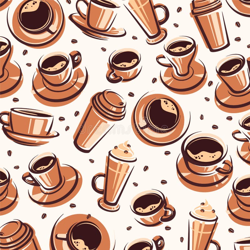 Coffee background. Vector stock vector. Illustration of coffee - 73740707