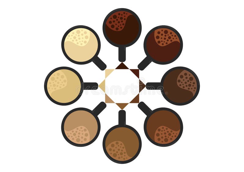 Coffee Backgrounds with Various Kinds Stock Vector - Illustration of ...