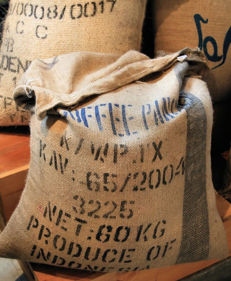 Coffee bag stock photo. Image of beans, burlap, morning - 849222