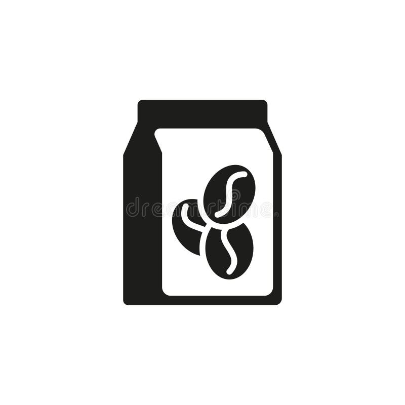 Coffee Bag Icon stock vector. Illustration of vector - 380252179