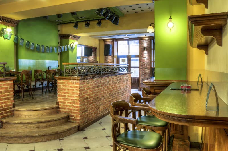 Coffee Bar and Pub Interior Stock Photo - Image of life, indoor: 24589766