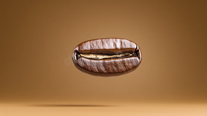 Coffee Bean Cafe Icon Sticker on Flat Background - Graphic Design ...