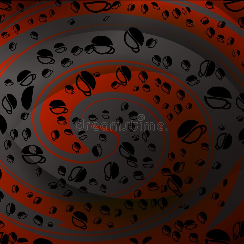 Coffee bean red stock illustration. Illustration of gourmet - 125234163