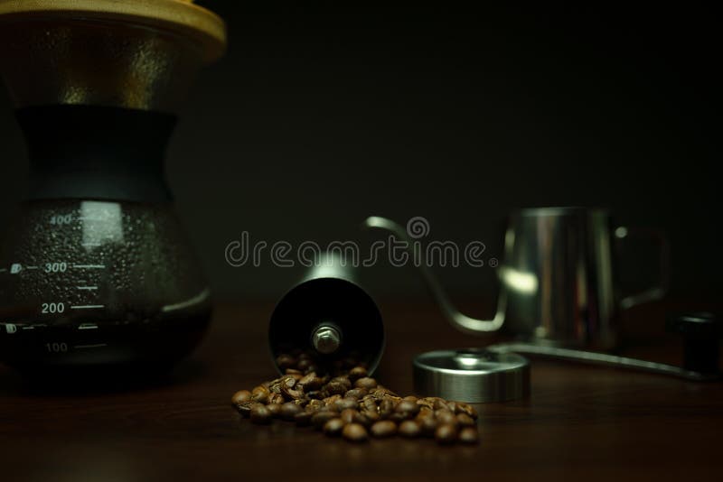 The Coffee Bean and Dripper Accessories Coffee Drip Still Life Shot ...
