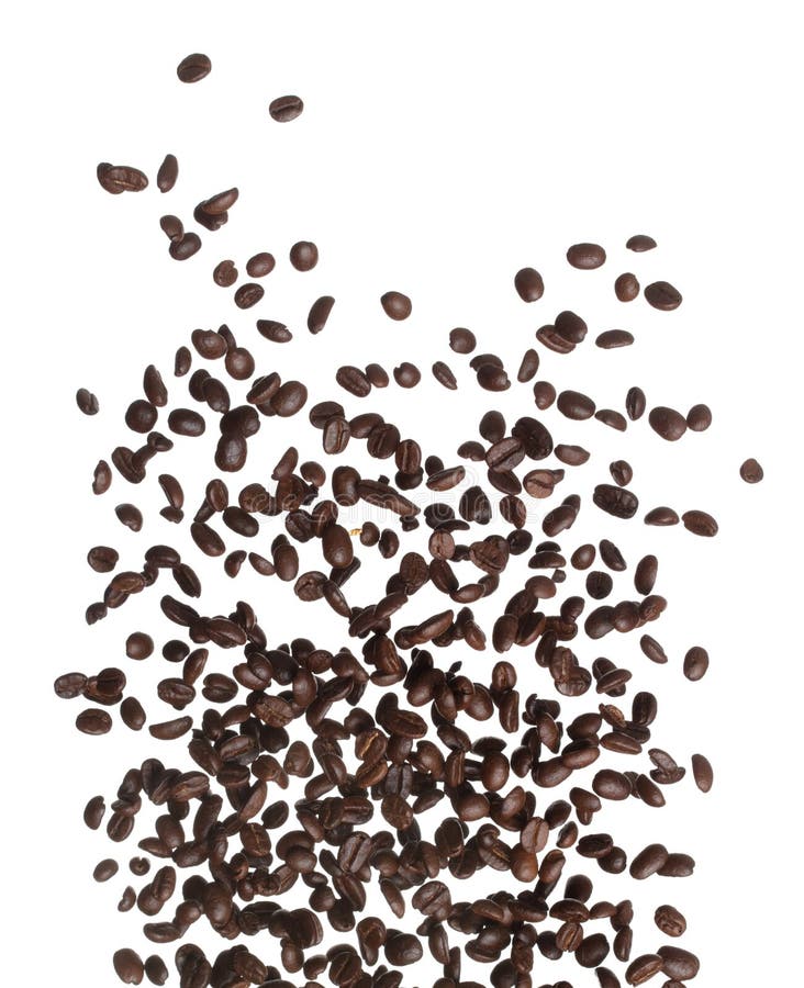 Coffee Bean Powder Fly Explosion, Coffee Crushed Ground Float Pouring ...