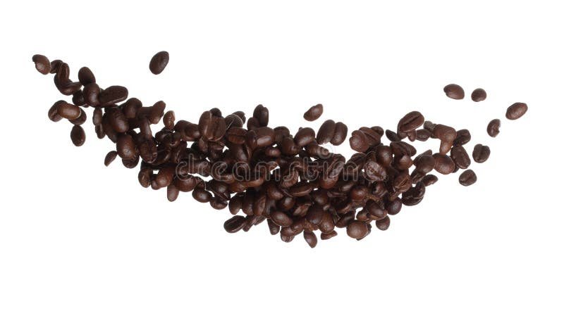 Coffee Bean Fly Explosion, Coffee Seeds Float Explode, Abstract Cloud ...