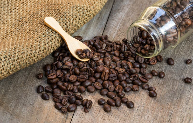 Coffee Bean for the Great from Bottom Stock Photo - Image of black ...