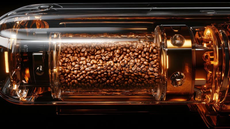 Cinematic Coffee Bean Grinder Stock Illustration - Illustration of ...