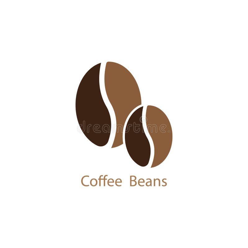 Coffee bean icon stock vector. Illustration of icon - 255234117