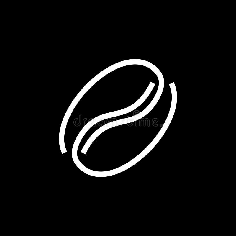 Coffee Bean Icon. Hot Roast Pink Strawberry Coffee Bean Stock ...