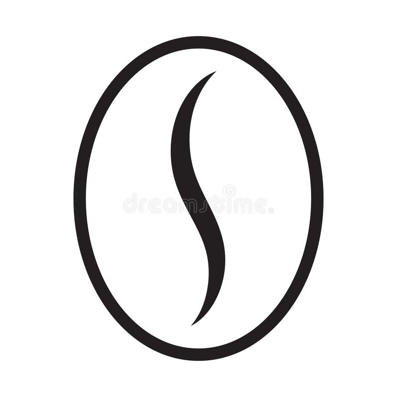 Coffee Bean Icon. Coffee Bean Symbol. Stock Illustration - Illustration ...
