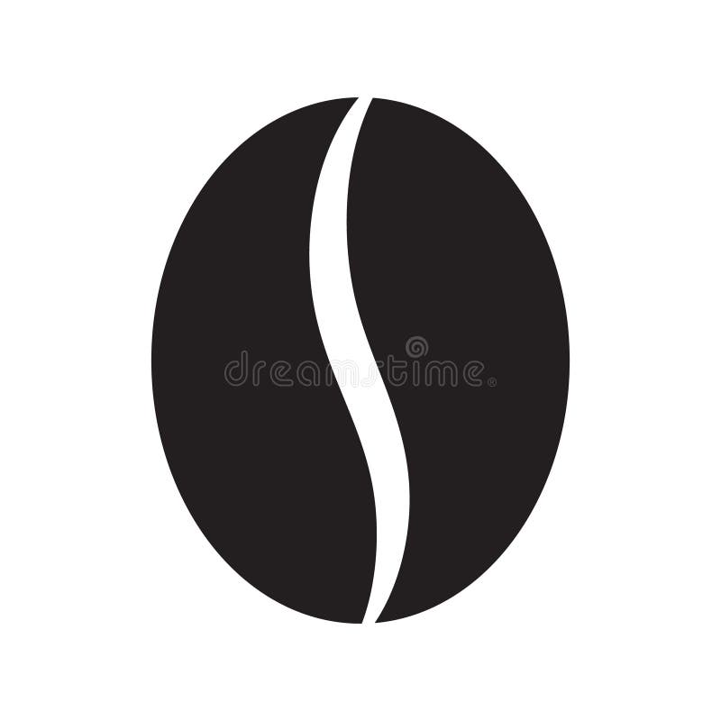 Coffee bean icon stock vector. Illustration of cafe - 370046113