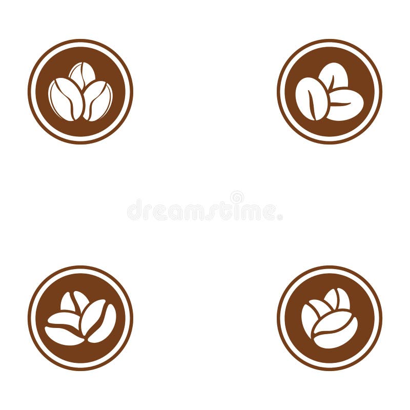 Coffee bean icon vector stock vector. Illustration of abstract - 254573321